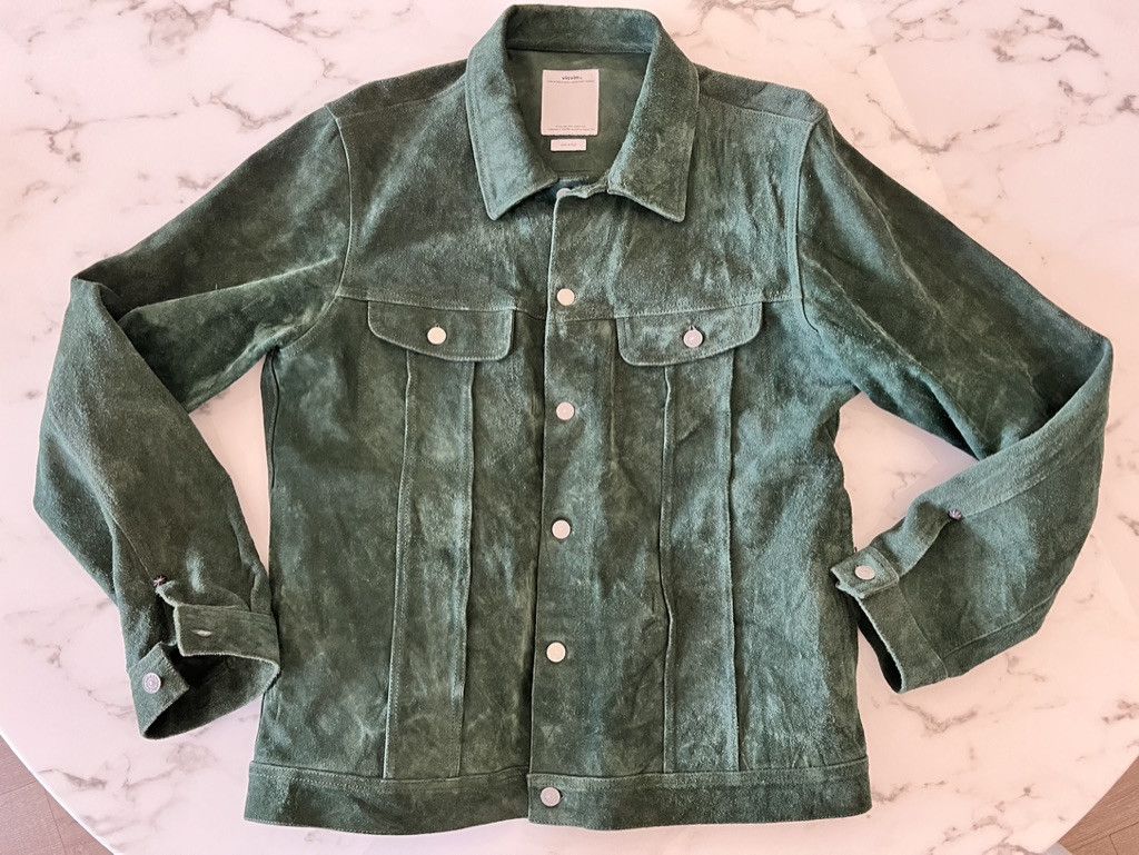 Visvim 101 GREEN SUEDE IT jacket XXL | Grailed
