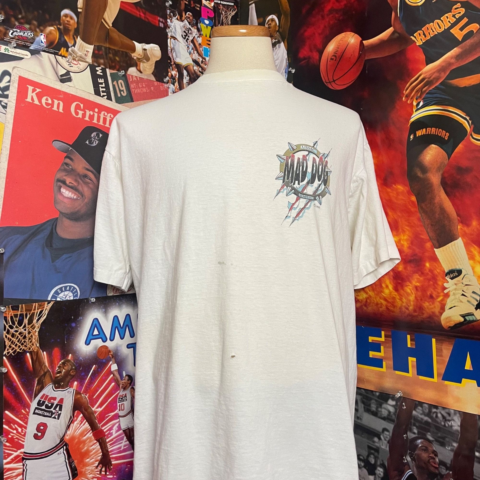 Vintage Vintage Thrashed United States Marine Corps USMC Mad Dog 199 ...