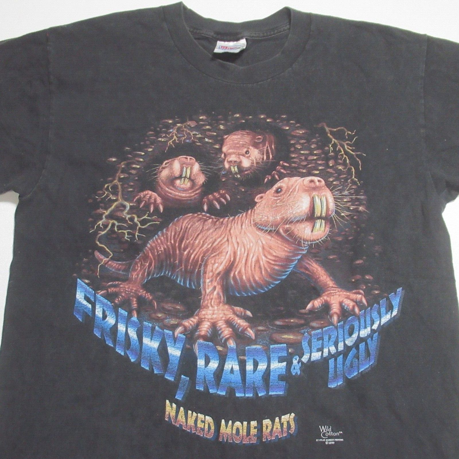 Hanes Vintage 90s T-Shirt Naked Mole Rats Philadelphia Zoo Large | Grailed