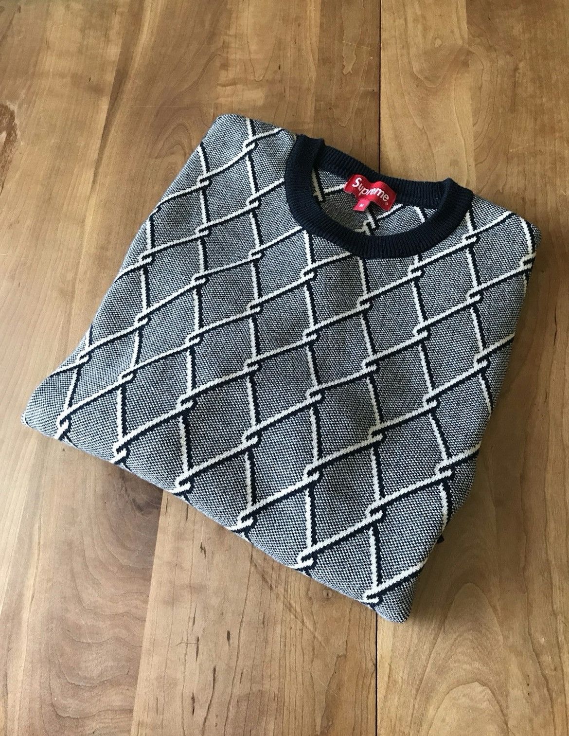 Supreme Early 2000’s Supreme Chain Link Sweater Medium | Grailed