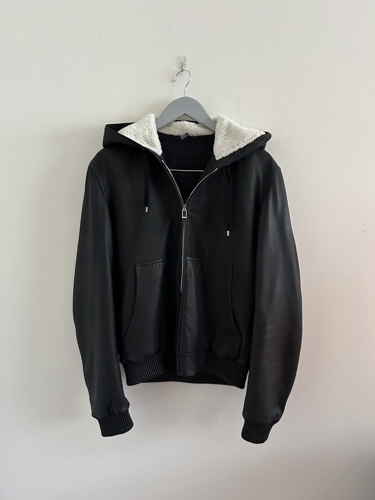 Dior Dior Homme Leather Hoody Jacket | Grailed
