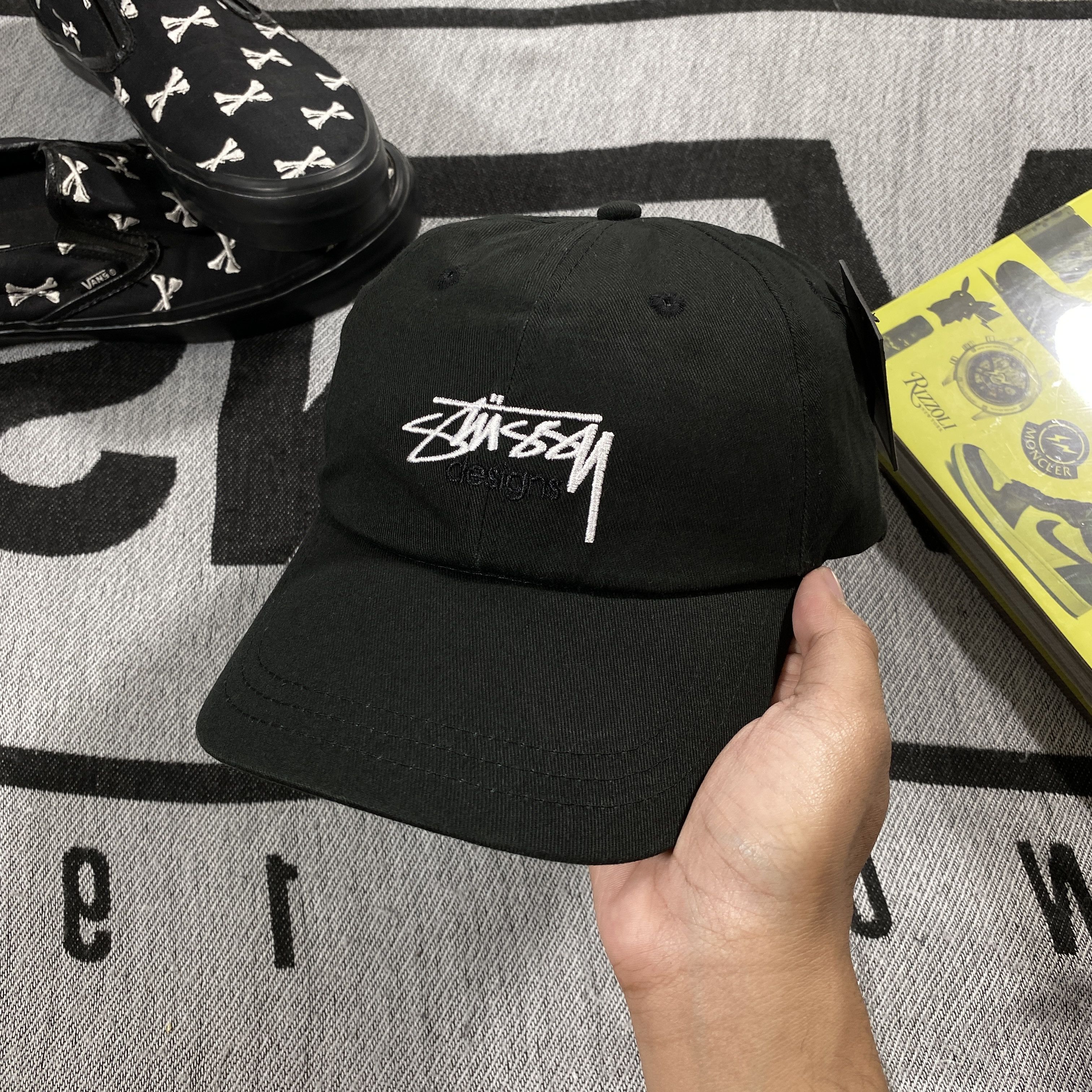 Streetwear × Stussy RARE Stussy "Designs" Low Pro Cap Hat | Grailed