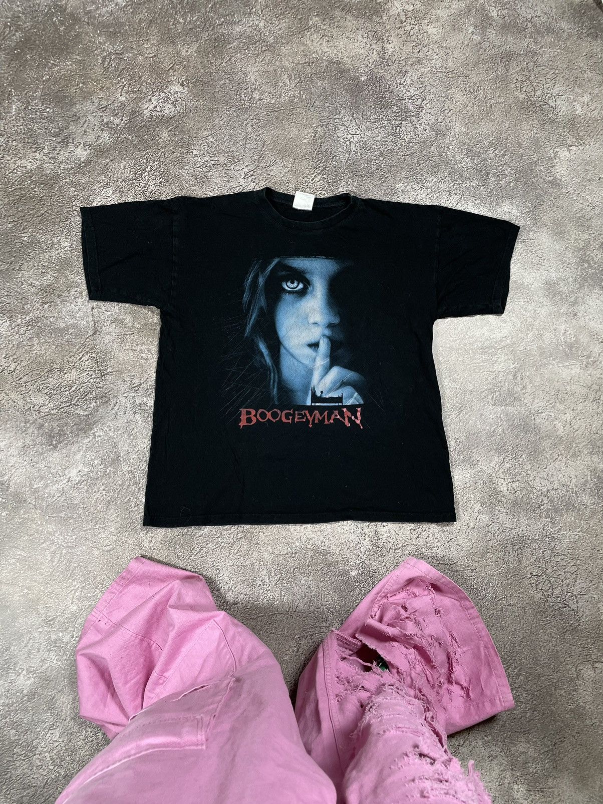 Band Tees × Vintage Vintage 00S BOOGEYMAN HORROR FACE CREEPY ABSTRACT ...