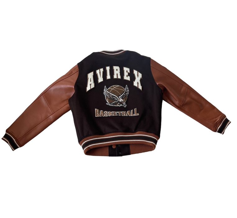 Avirex Avirex Classic Team Eagle Wool Leather Varsity Jacket | Grailed
