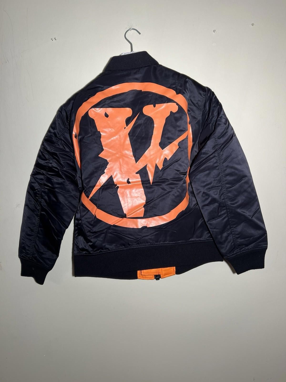 Vlone VLONE FRAGMENT FRIENDS LONG SLEEVE BOMBER JACKET | Grailed