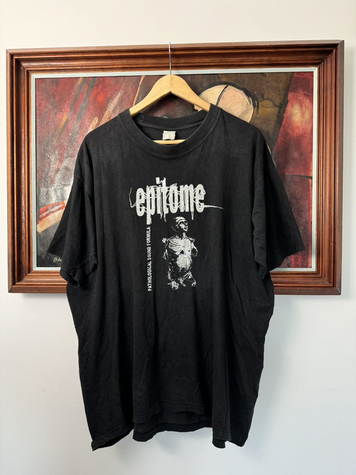 Band Tees × Vintage Epitome Vintage 90s Washed Faded Band Tee Grindcore ...