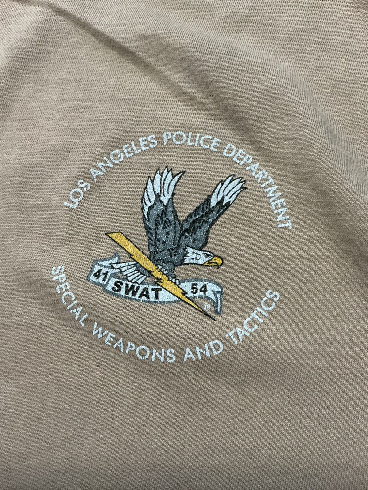 Hanes Vintage LAPD Los Angeles Police SWAT Special Weapons T-Shirt ...
