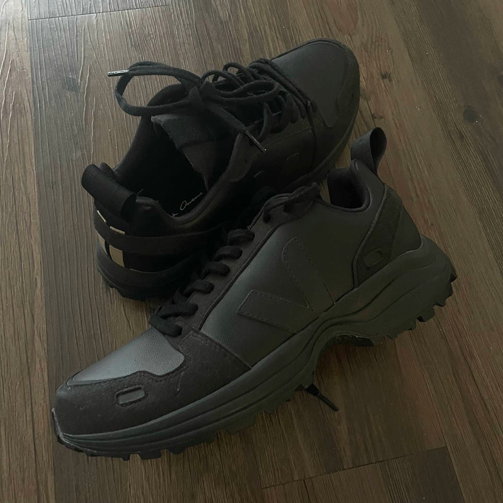 Rick Owens Rick Owens x Veja Hiking Style CWL Full Black Size 12 | Grailed