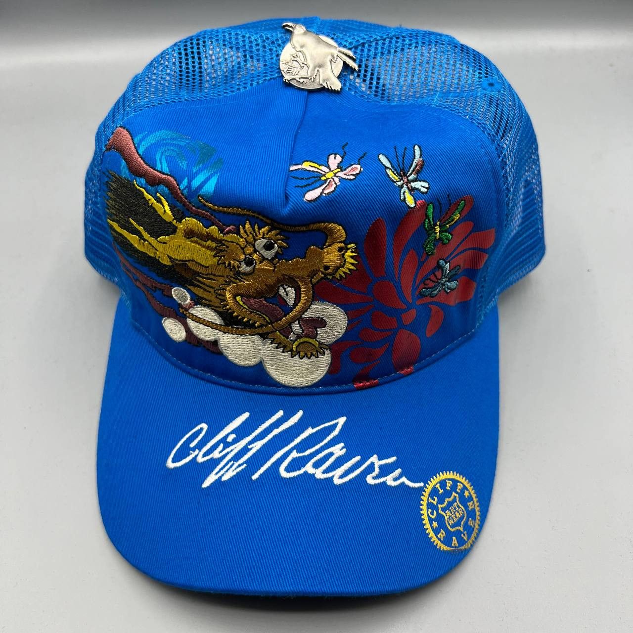 Ed Hardy Vintage Cliff Raven Hat Japanese tattoo Snap back Trucker ...