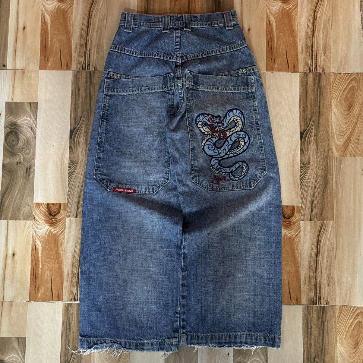 JNCO × Vintage Vintage 90s Jnco Snake Baggy Jeans | Grailed