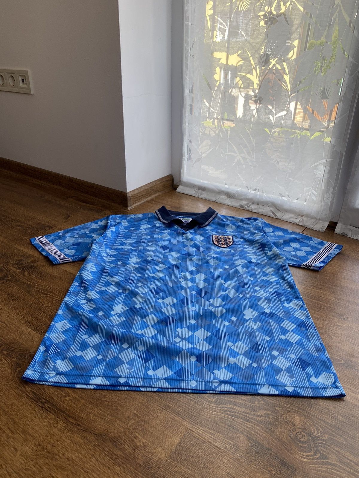 Jersey × Vintage Score Draw England 1990 Third Football Shirt Soccer ...