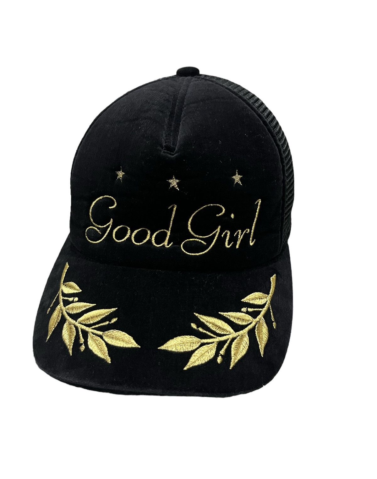 Velvet × Vintage FYE🔥90’s GOOD GIRL Hybrid Velvet Trucker Hat Hysteric ...