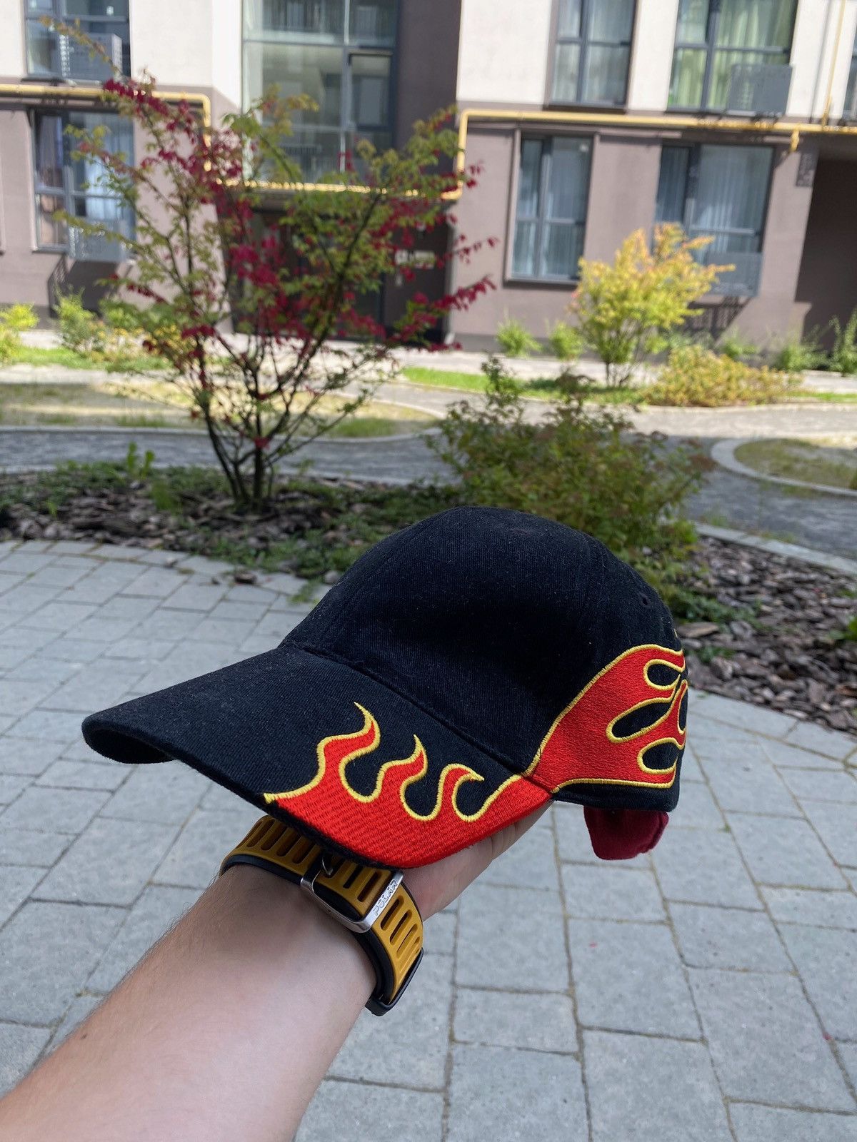 Japanese Brand × Streetwear × Vintage Vintage 90's Flame Cap Rare ...