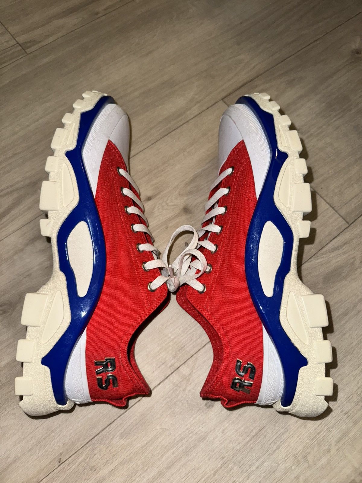 Raf Simons Raf Simons Adidas Detroit Runner “Raf Simons Red Silver ...