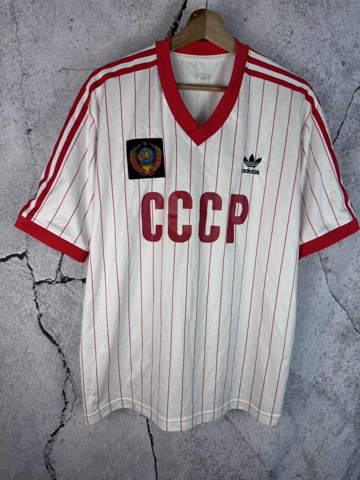 Adidas × Vintage Vintage 00s CCCP Soviet Union soccer football jersey ...