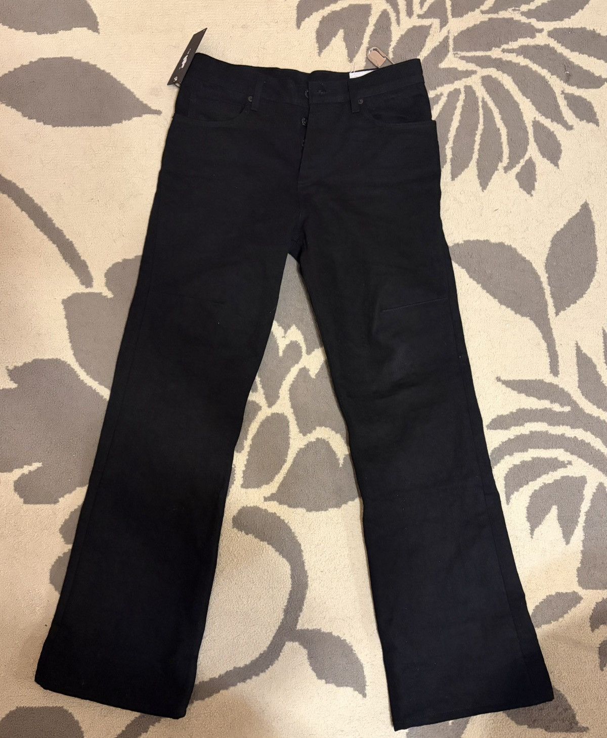 K-Two Studios Ktwo studios 18 oz bootcut black slub denim | Grailed