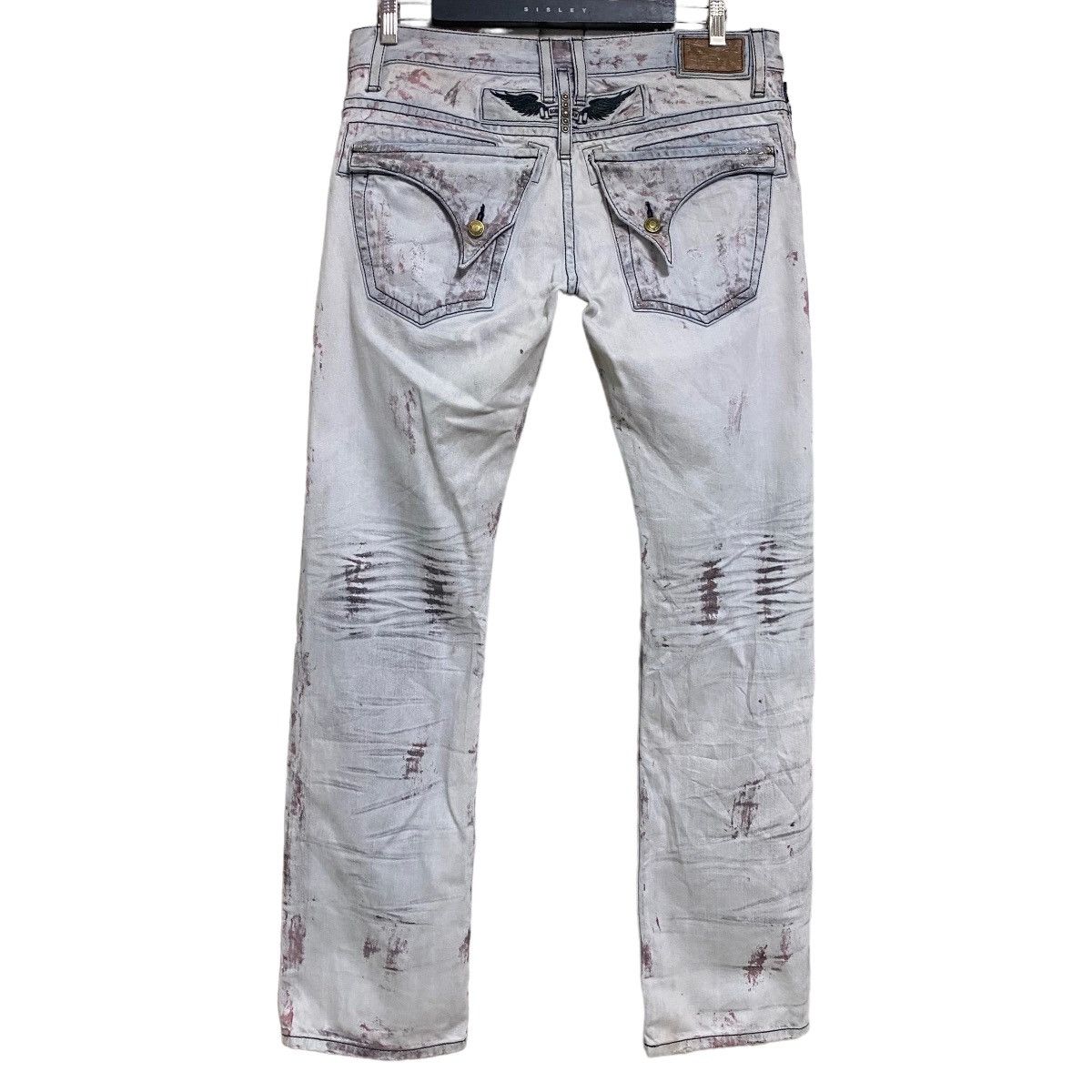 Robins Jeans Robins Jeans Long Flap Distressed Jeans | Grailed