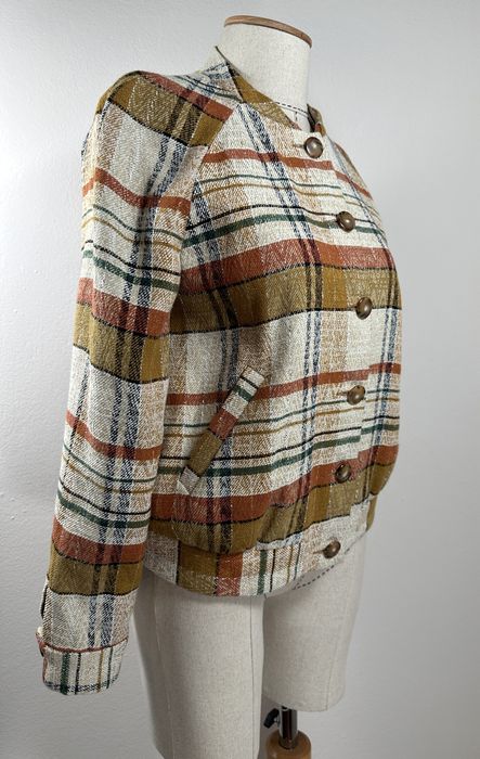 Sezane Tweed jacket Tartan | Grailed