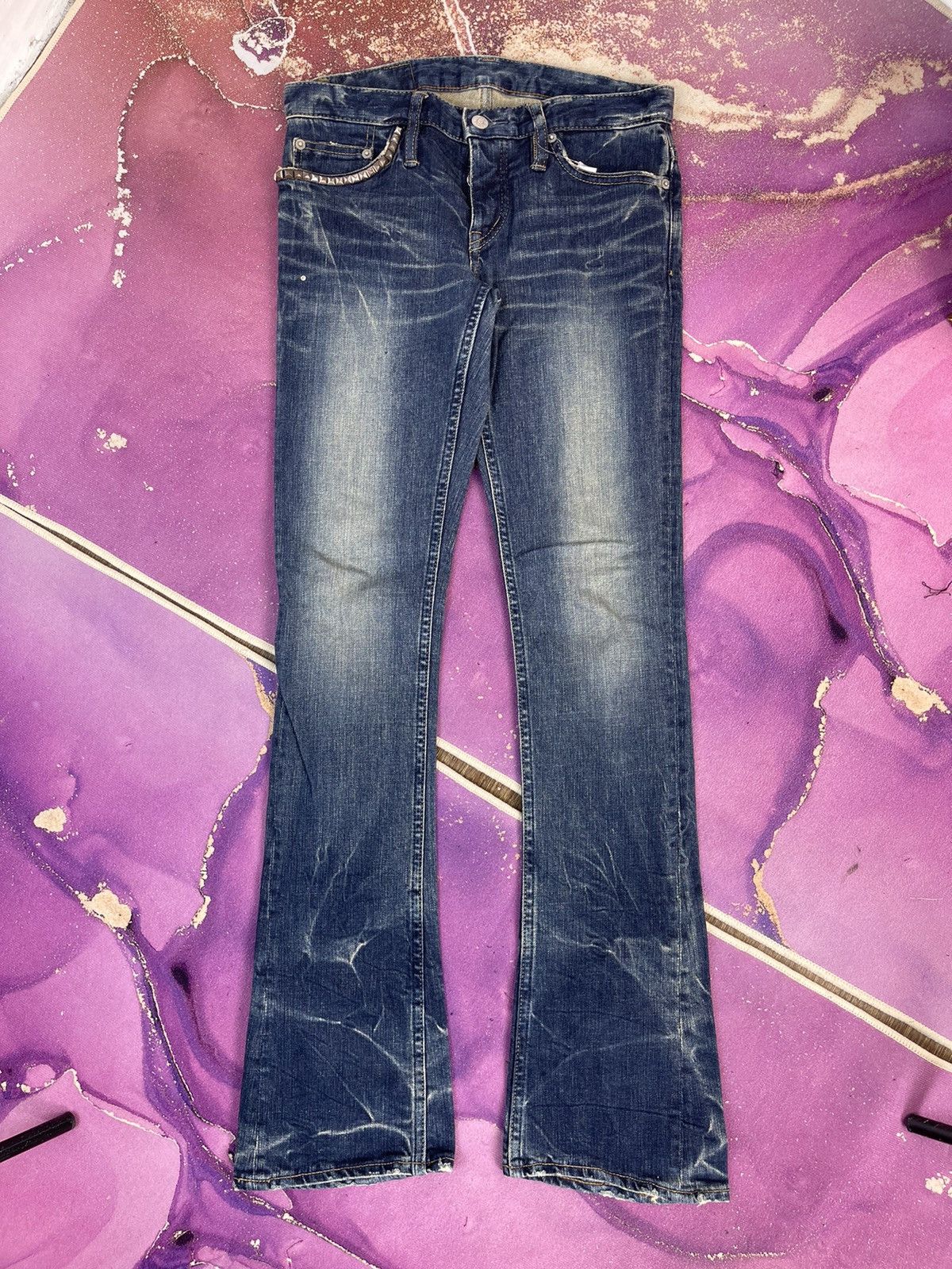 Hysteric Glamour × If Six Was Nine × Le Grande Bleu (L.G.B.) Vtg Hysteric Glamour Flare Jeans ...