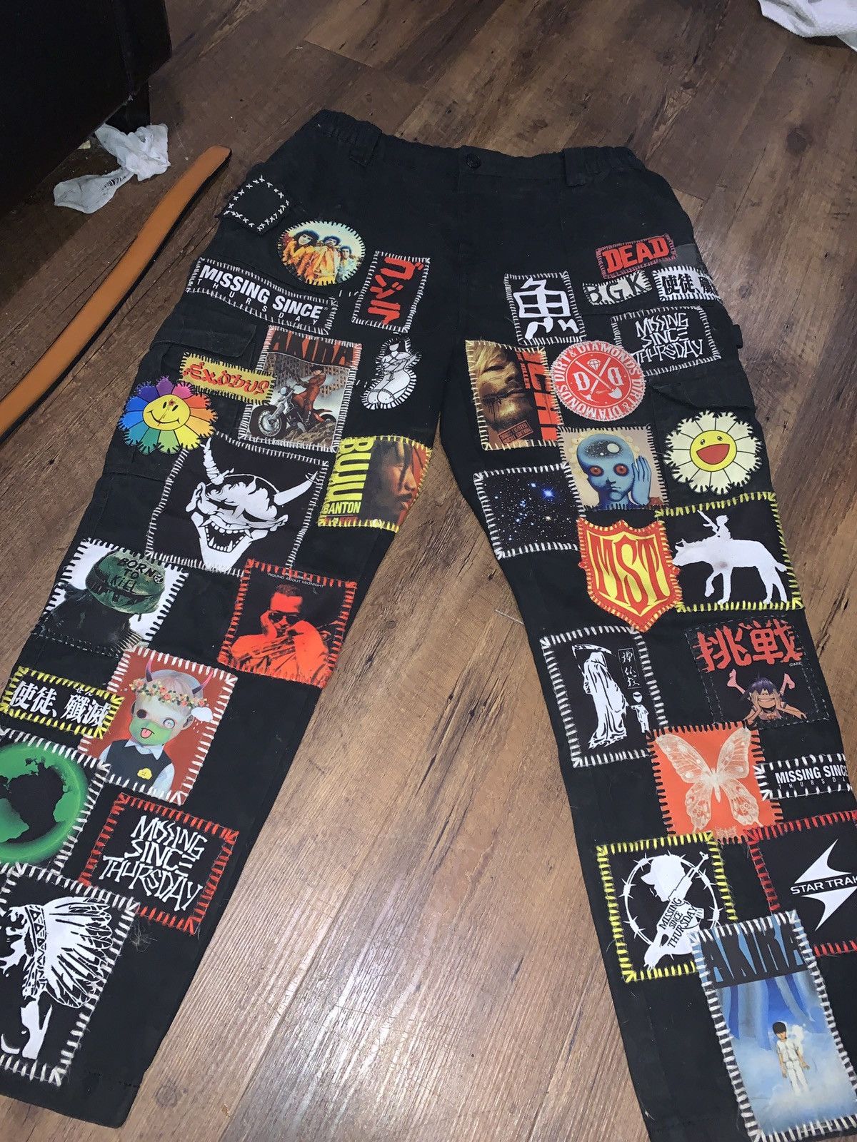 Missing Since Thursday MST hand made cargo jeans | Grailed