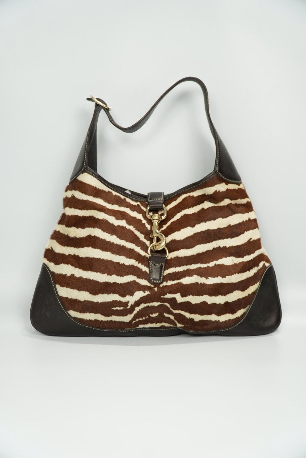 Gucci Gucci by Tom ford Zebra Print Pony-hair Jackie O Bag | Grailed