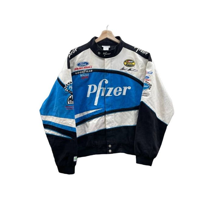 Vintage Vintage 1990's Pfizer Racing Mark Martin Nascar Jacket | Grailed