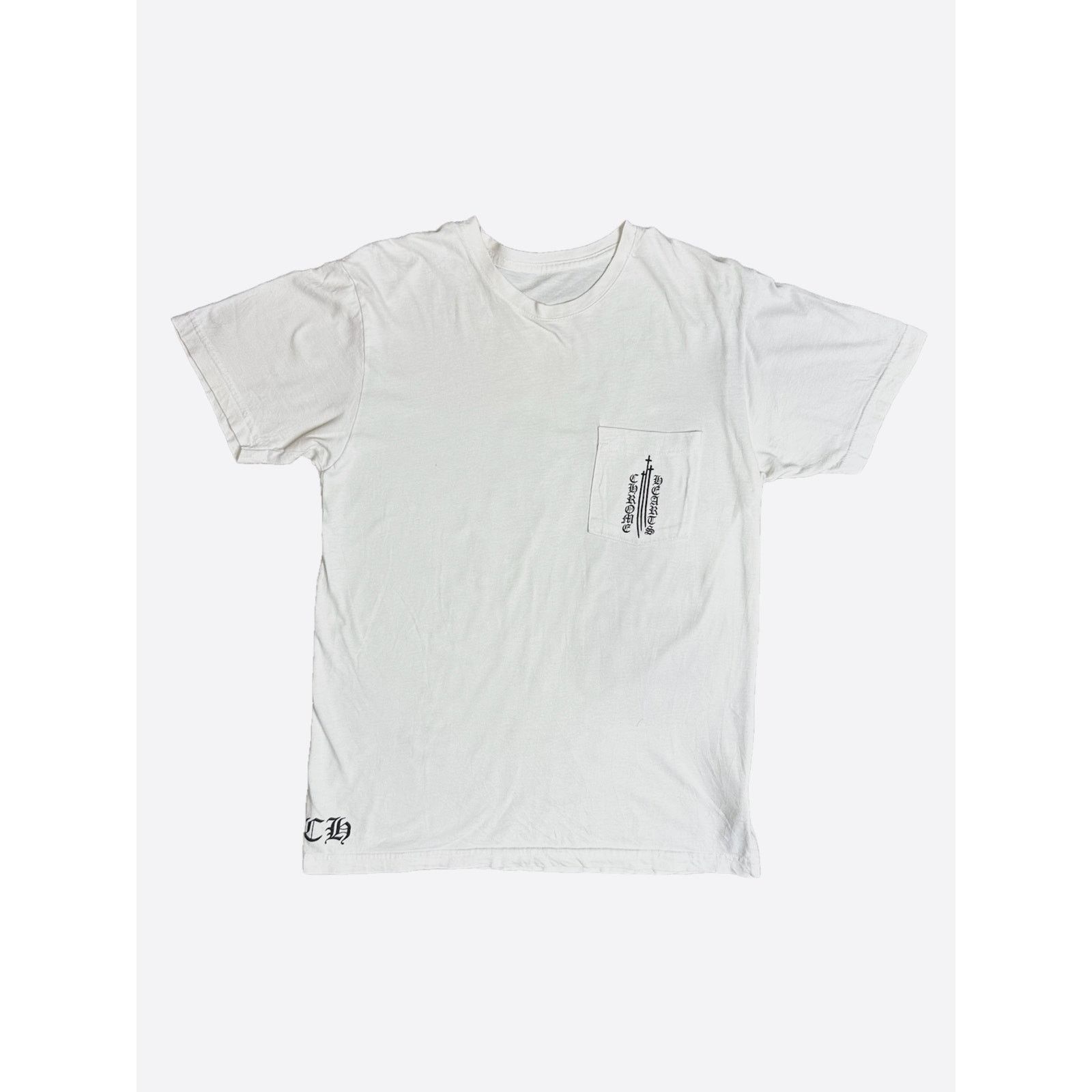 Chrome Hearts CHROME HEARTS VINTAGE TRI CROSS LOGO WHITE REAR TEE | Grailed
