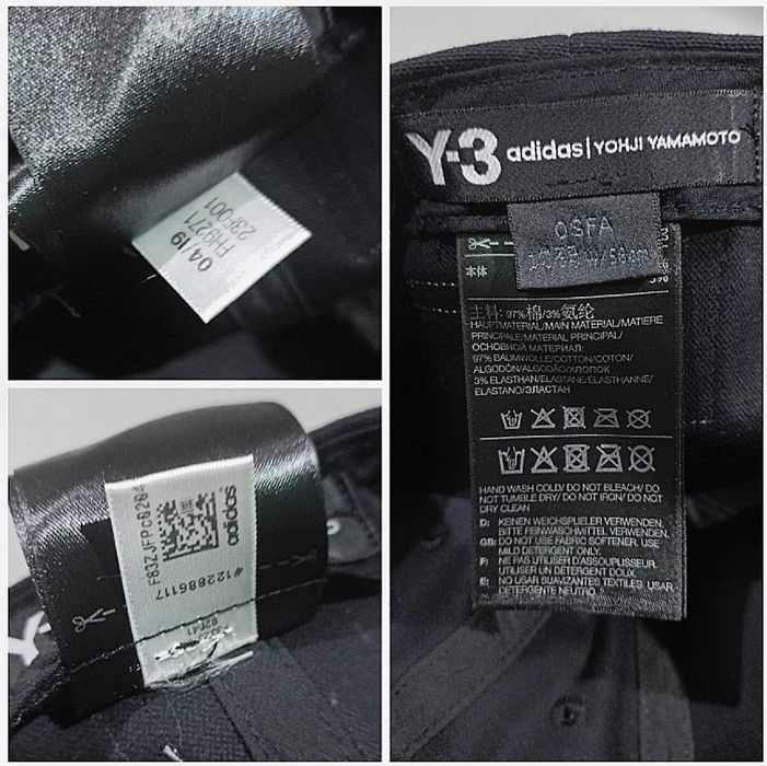 Adidas Yohji Yamamoto Y3 Cap Big Logo | Grailed