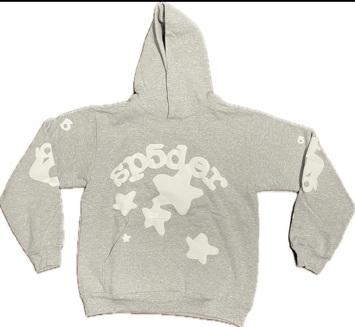 Young Thug Sp5der Worldwide Spider Beluga Grey Hoodie | Grailed