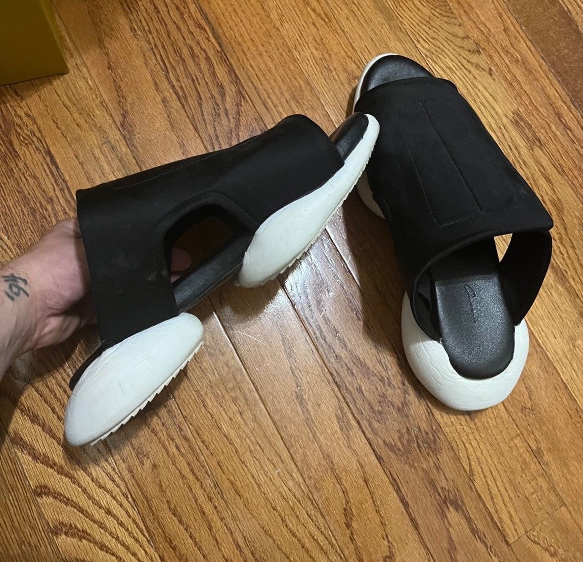 Rick Owens Rick Owens cyclops cargo slide clog sandal | Grailed