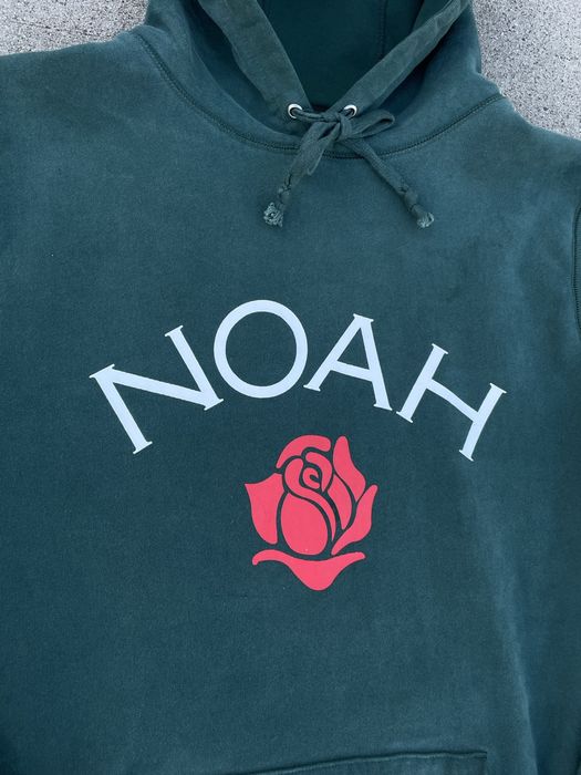 Noah Noah Rose Logo Hoodie Green Grailed