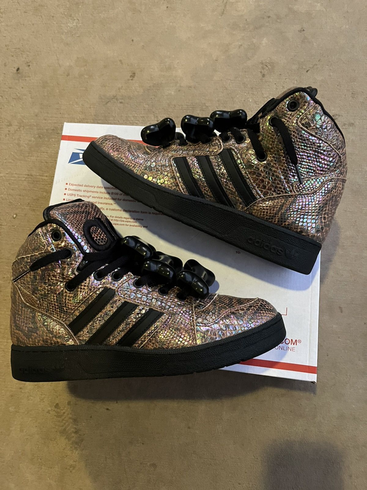 Adidas × Jeremy Scott snakeskin jeremy scott addias instinct high | Grailed