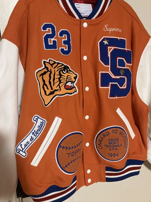 Supreme FW23 Tiger Varsity Jacket | Grailed