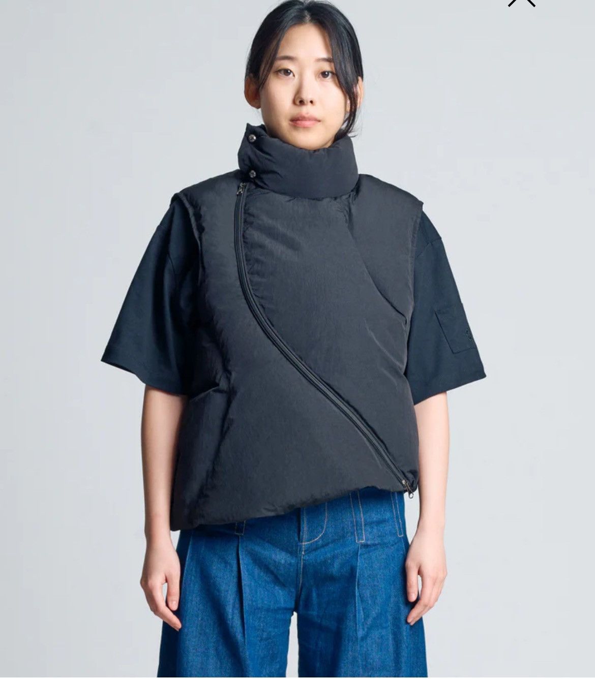 Sundae School Asymmetrical Black Fencing Down Vest**Final Drop** | Grailed