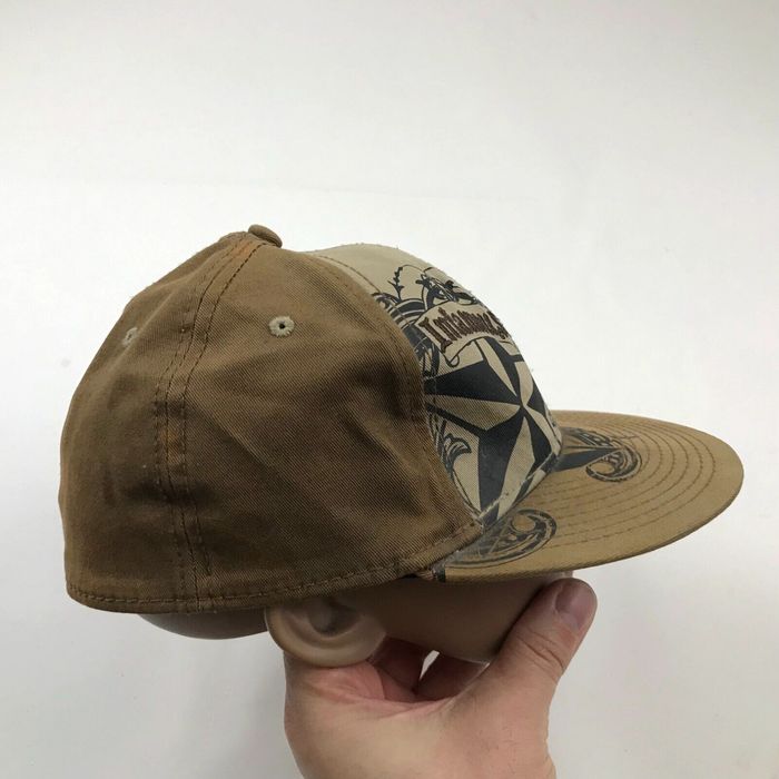 Vintage Infamous Hat Cap Stretch Fit Brown Black Adult Embroidered ...