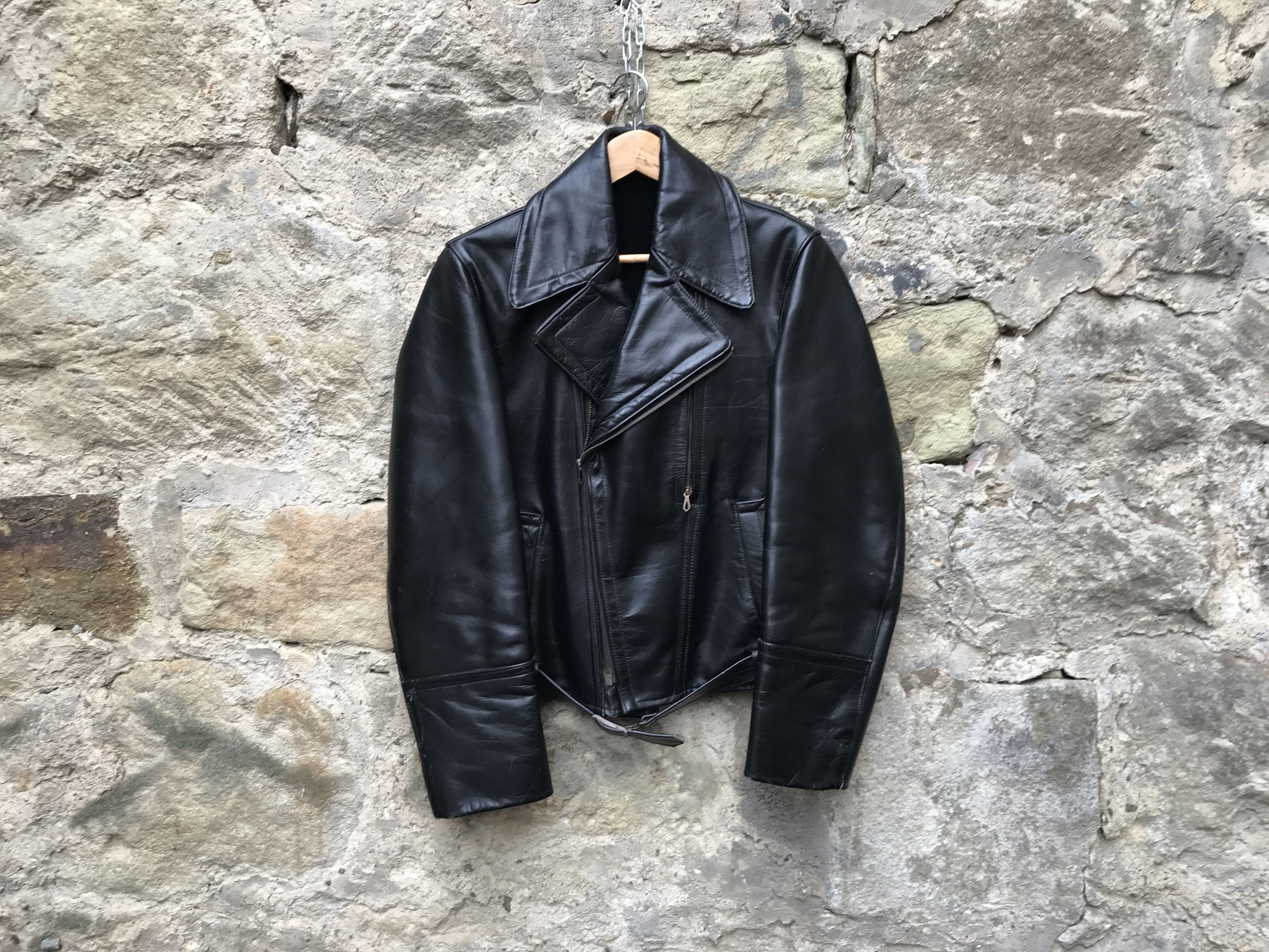 Leather Jacket × Very Rare × Vintage Very Rare Vintage 40s Horsehide ...