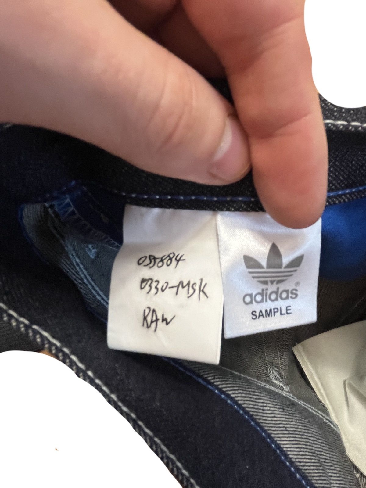 Adidas adidas conductor raw selvedge denim jeans 2011 sample | Grailed