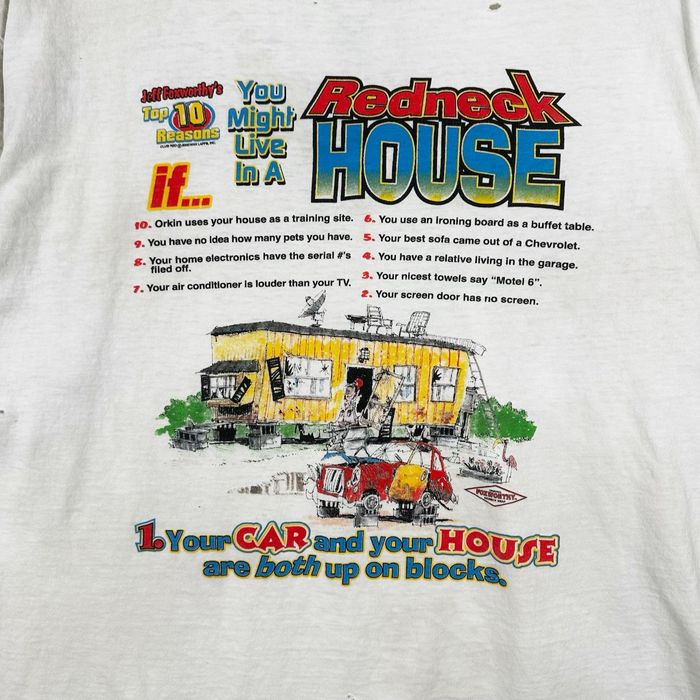 Vintage Vintage 2000 Redneck House Graphic Humour Tee | Grailed