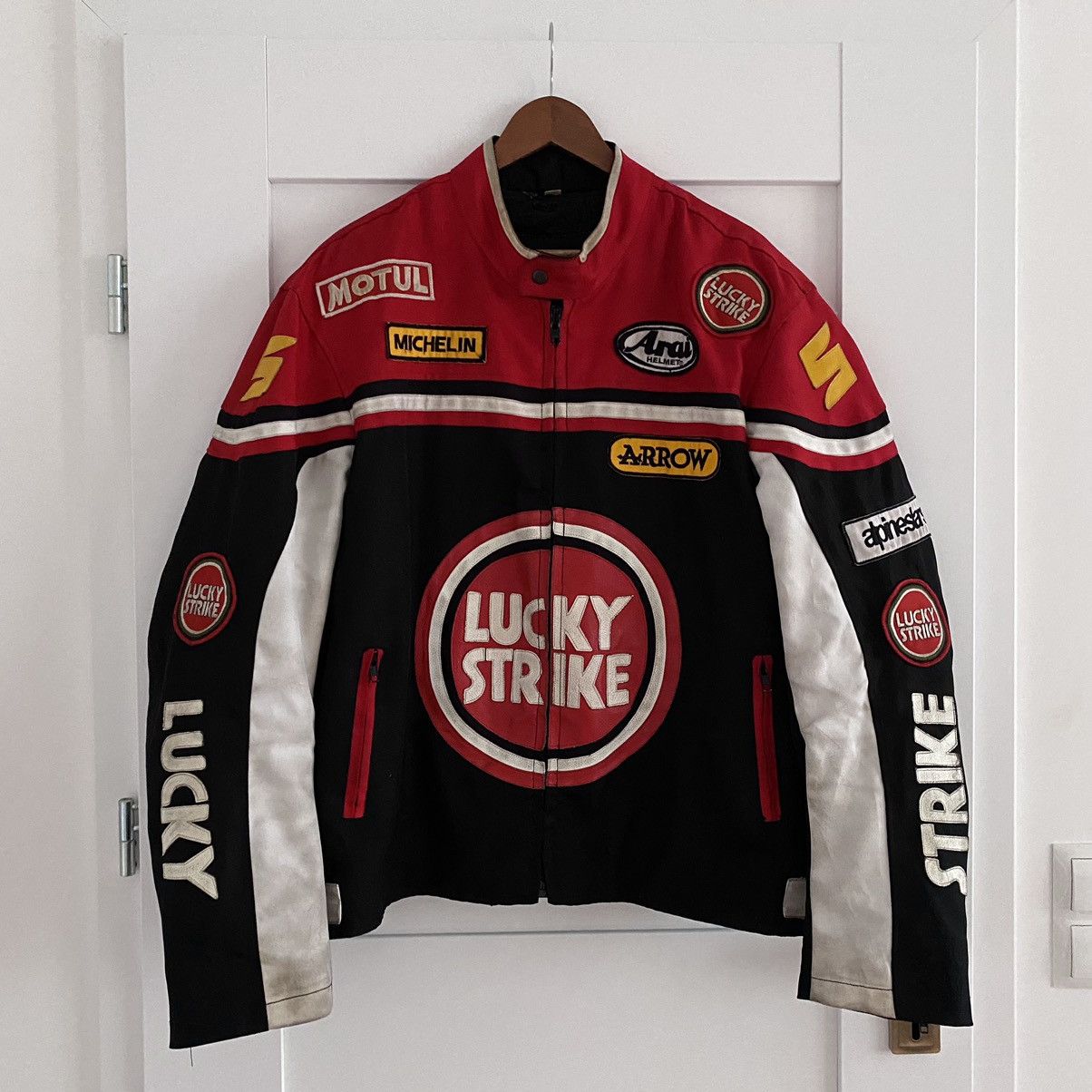 Vintage Lucky Strike Schwantz Racing Jacket | Grailed