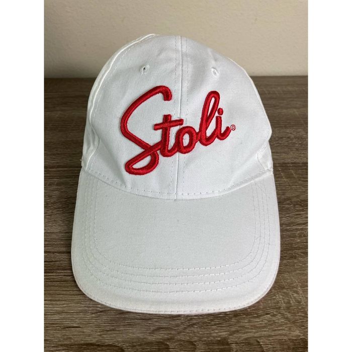 Other Stolichnaya Vodka Hat Stoli Cap White Baseball Logo Adult | Grailed