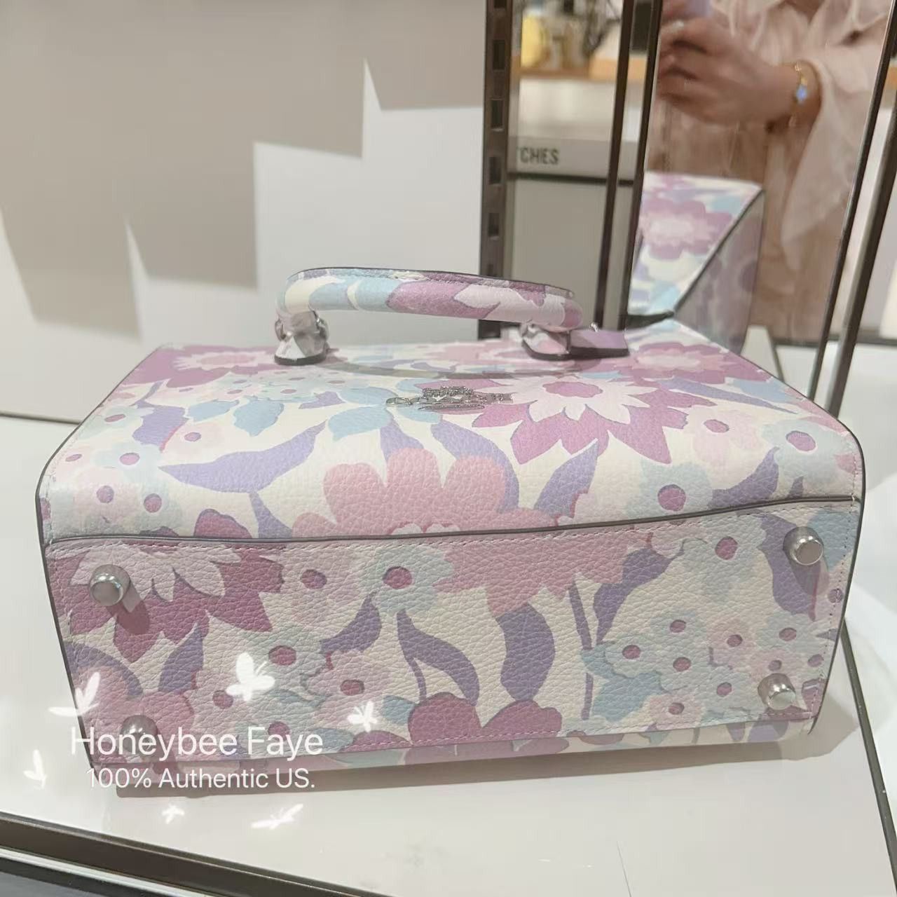 Maggie Small Tote Bag With Floral Print CBM08