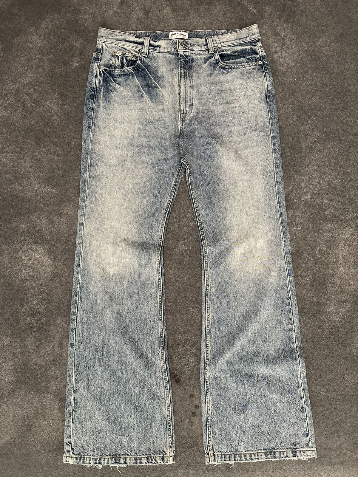 Balenciaga Balenciaga Lost Tapes flare denim jeans BNWT Large | Grailed