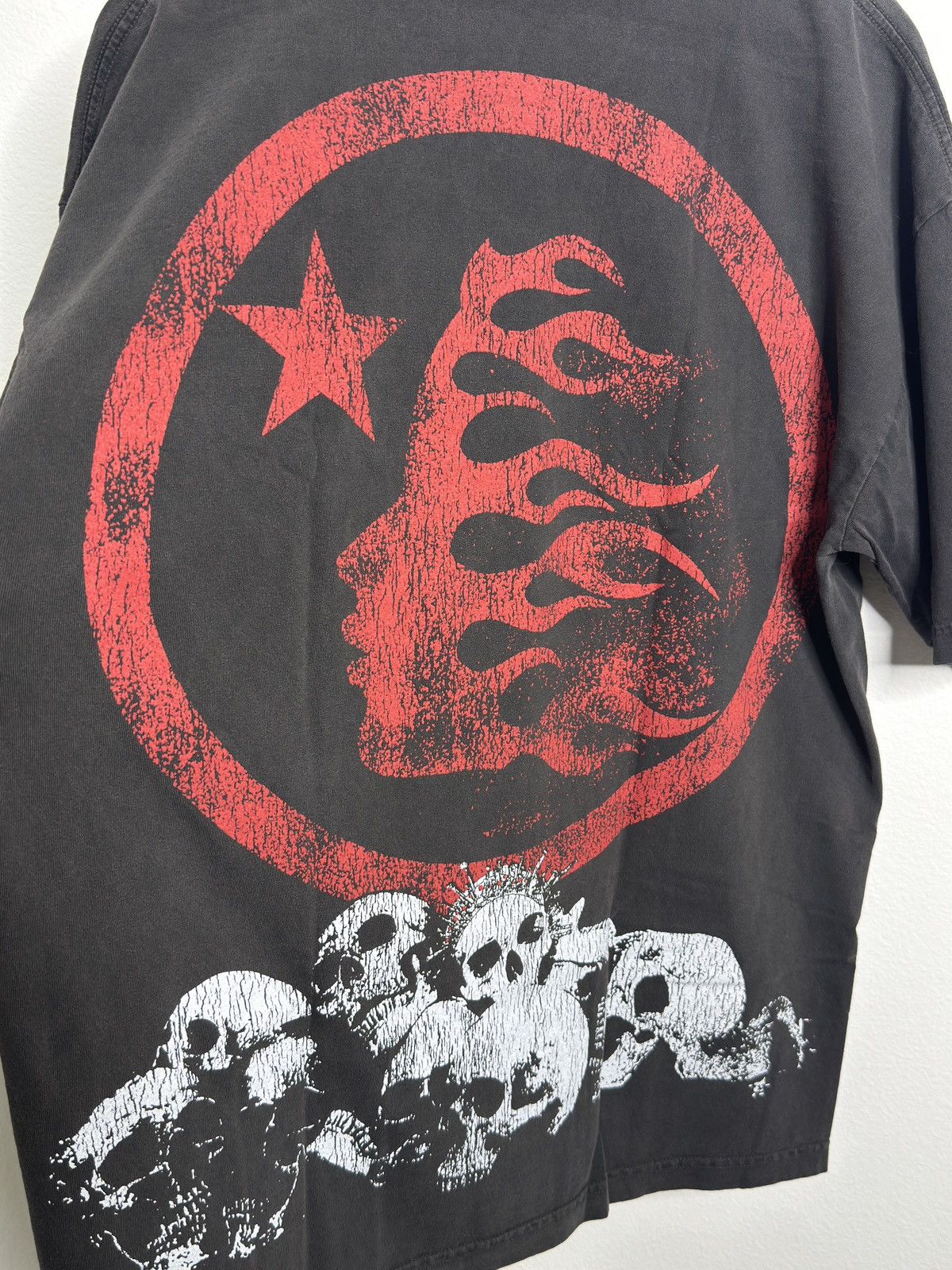 HELLSTAR Hellstar Studios Crowned Skull Jewel Tee Vintage Black | Grailed