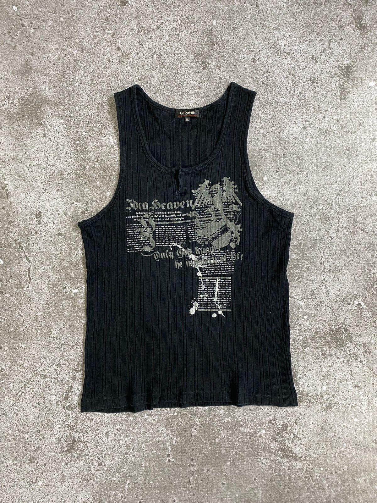 Le Grande Bleu (L.G.B.) y2k euroyal poem vkei style tank top | Grailed