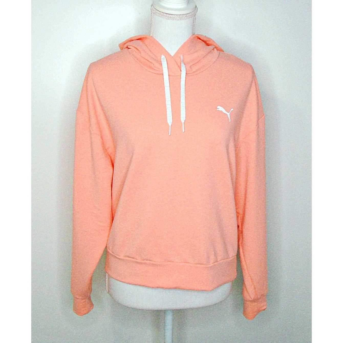 Puma Puma Cropped Hoodie Sweatshirt Style# 846115-26 Peachy Pink | Grailed