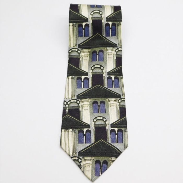 Structure Structure Architecture Buildings Silk Neck Tie | Grailed