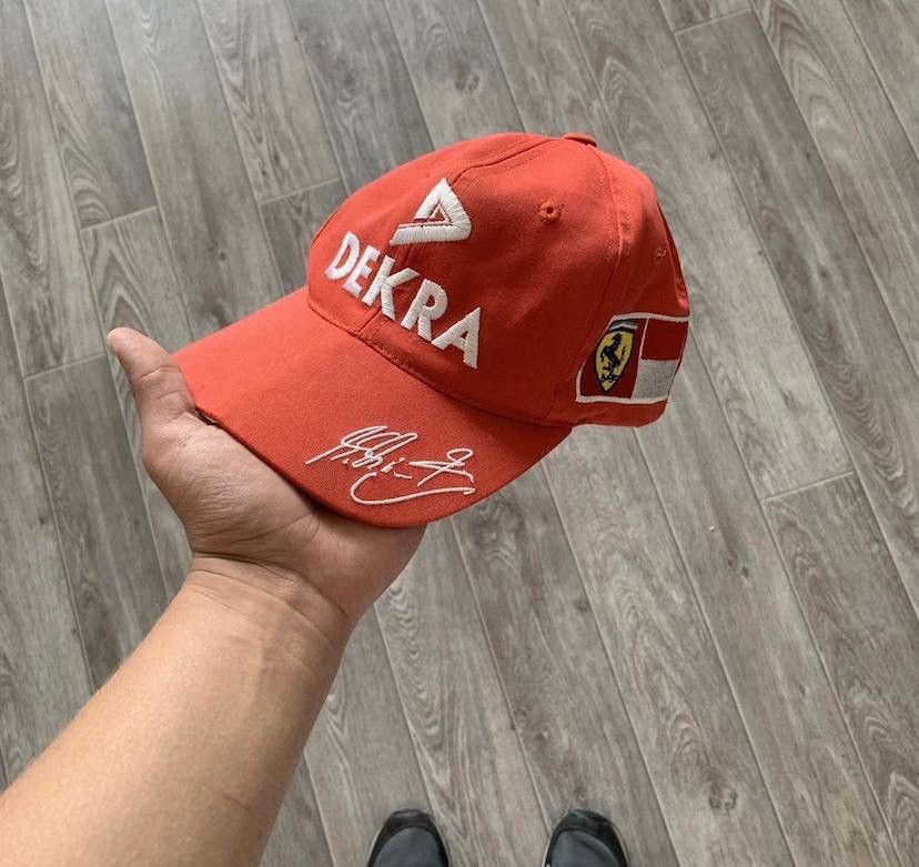 Ferrari MICHAEL SCHUMACHER FERRARI F1 RACING DEKRA CAP HAT | Grailed
