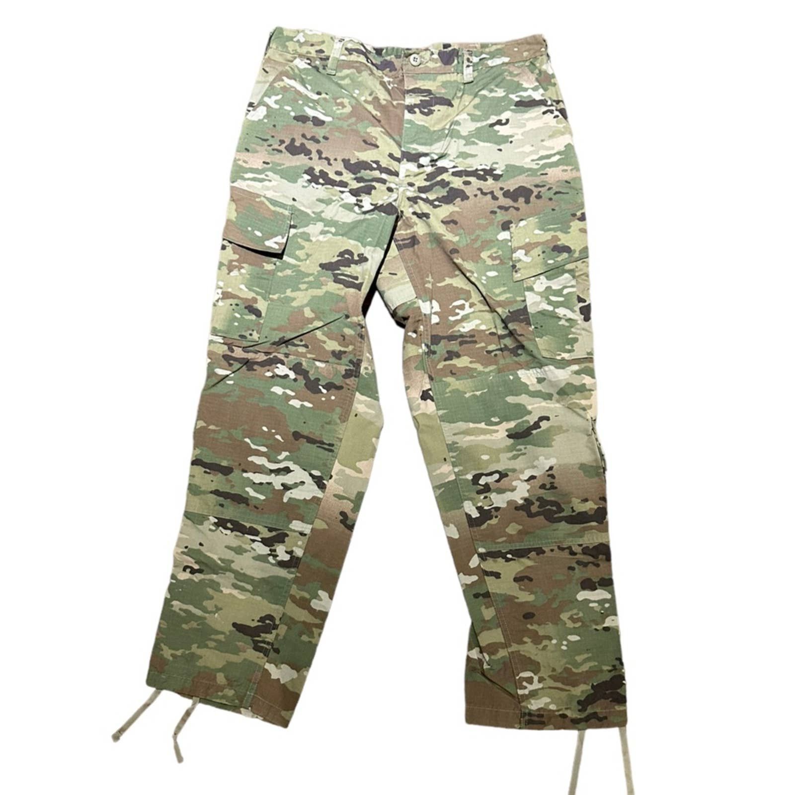 Other Military Camo Cargo Pants 38 x 32 drawstring hem Button Fly | Grailed
