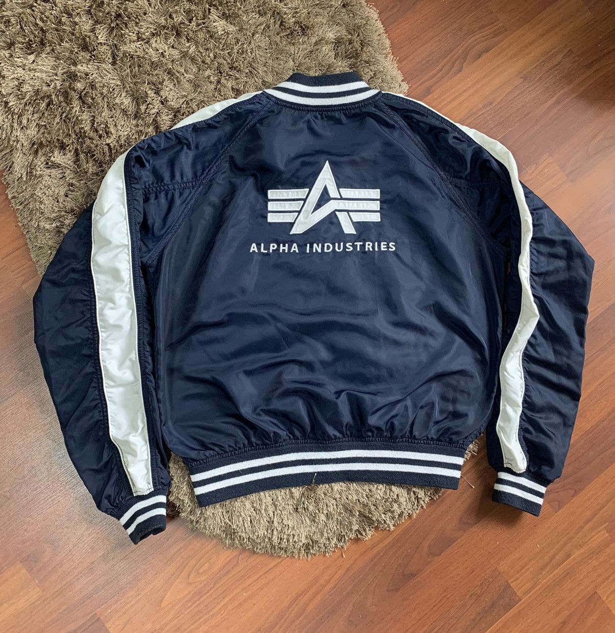 Alpha Industries × Vintage Alpha Industries Vintage Nylon Bomber ...