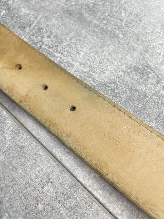 Louis Vuitton Louis Vuitton White Checkered Belt | Grailed